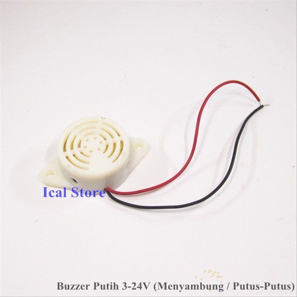 Jual Jual Buzzer Putih 3V - 24V (Menyambung dan Putus-putus ...
