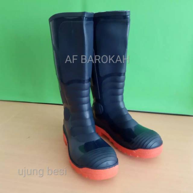Jual SEPATU BOOT PROYEK/TUKANG STEFFI SAFETY UJUNG BESI | Shopee Indonesia