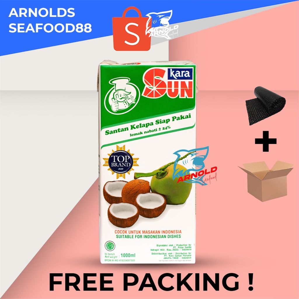 Jual Sun Kara Santan 1 Liter / Sunkara Santan 1000 ml / Santan Sun Kara ...
