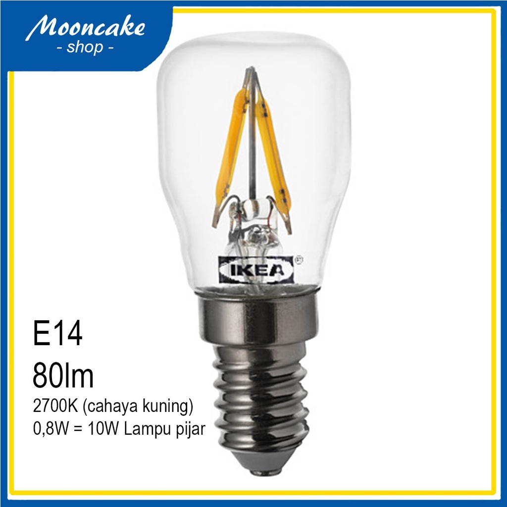 Jual Lampu Bohlam LED E14 cahaya kuning 2700K IKEA Ryet Solhetta (1pcs) | Shopee Indonesia