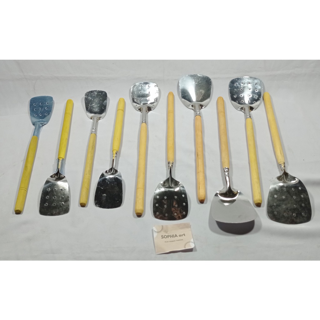 Jual sutil sotil sotel sodet codet spatula stainless lobang bolong ...