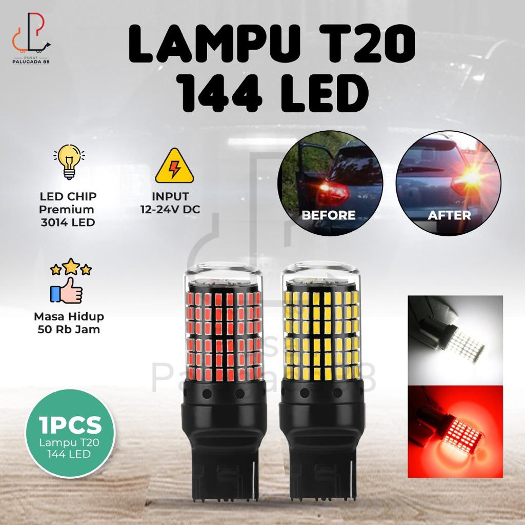 Jual Lampu LED T20 7440 144 LED Lampu T20 W21W 3014 144SMD Led Sein Sen ...