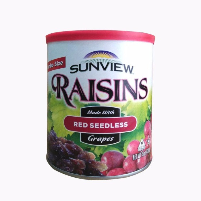 Jual Kalengbuah- Sunview Raisin Red Seedless 15Oz -Buah-Kaleng ...