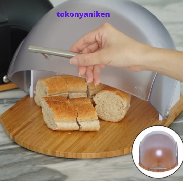 Jual Tempat Roti Bulat Alas Kayu Delicia Putih | Shopee Indonesia