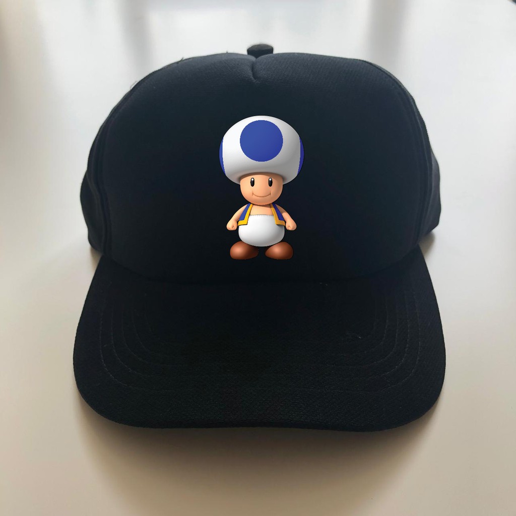 Jual topi baseball premium Toad mario bros mushroom biru jamur | Shopee ...