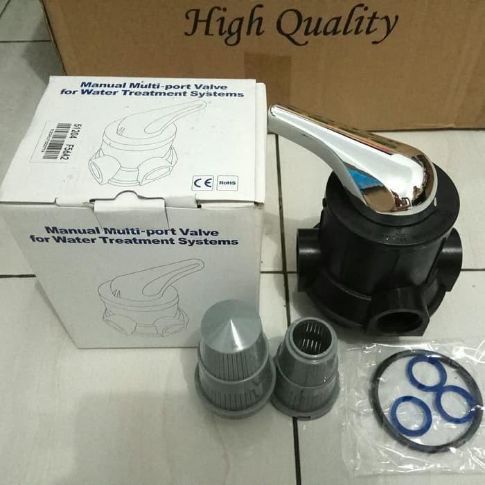 Jual Kepala Tabung FRP 3 way / 3 Way Valve Filter AIr | Shopee Indonesia