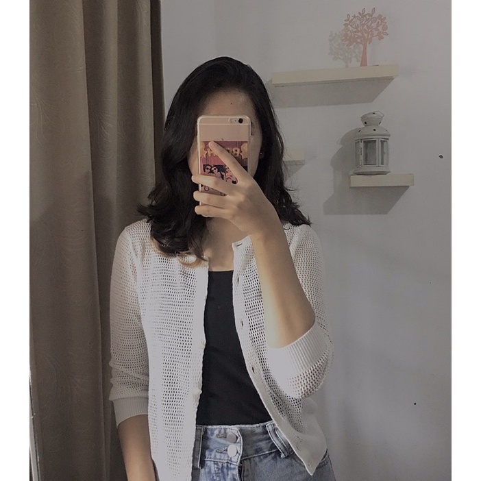 Jual CARDI JARING BRAND UNTITLED THRIFT | Shopee Indonesia