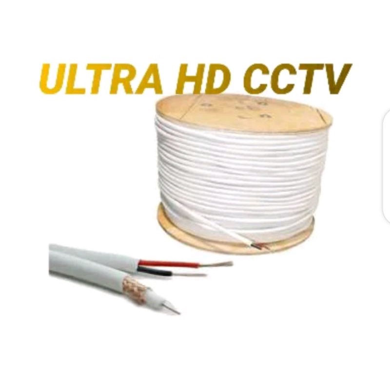 Jual Kabel Kamera Cctv rg59+p 50 Meter GlobeCAM Warna Putih | Shopee ...