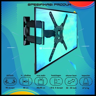 Jual Bracket TV LED LCD 32 40 43 55 50 42 49 Inch Dijamin Cocok 32 - 55 ...
