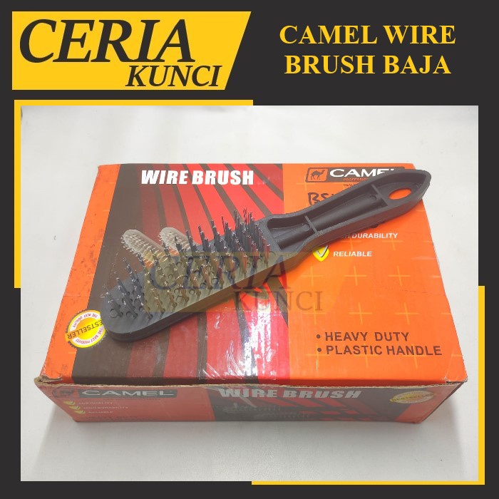 Jual Sikat Kawat Las Camel Sikat Baja Putih Gagang Pvc | Shopee Indonesia