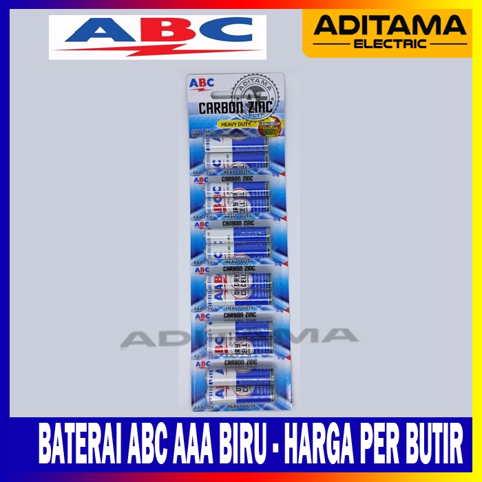 Jual BATERAI ABC BIRU AAA A3/ ABC BATTERY BIRU AAA A3 1,5 VOLT HARGA ...