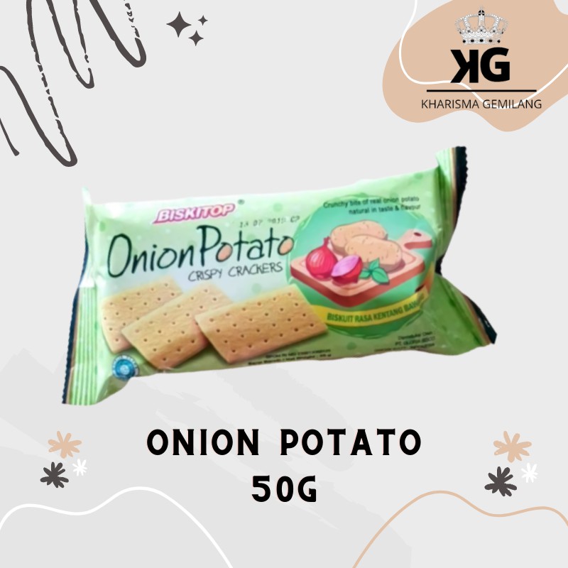 Jual BISKITOP - ONION POTATO 50g Biskuit Kue Kering Anak Dewasa Enak ...
