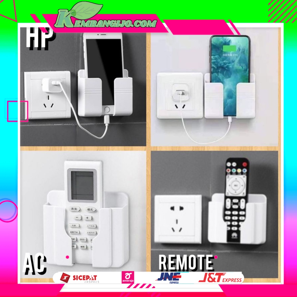 Jual Kotak Charger Cas Hp Smarphone Holder Rak Remote Kabel Tempel ...
