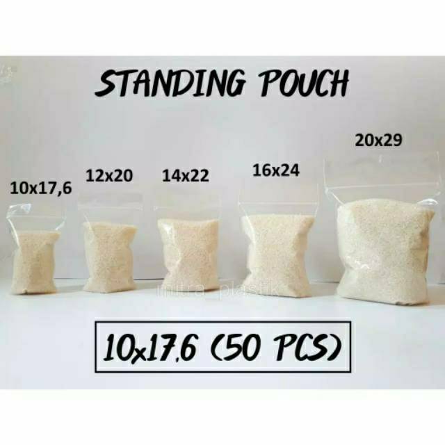 Jual D1 Plastik Standing Pouch Transparan | Wadah Makanan Camilan ...