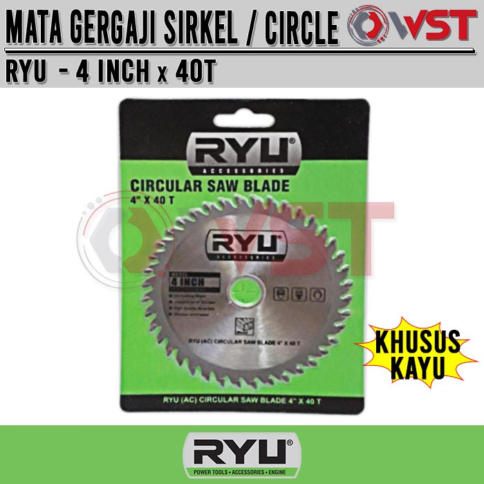 Jual Mata Gergaji Kayu RYU 4inch / Circular Saw Blade / Mata Gerinda ... Jual Mata Gergaji Kayu RYU 4inch / Circular Saw Blade / Mata Gerinda ...