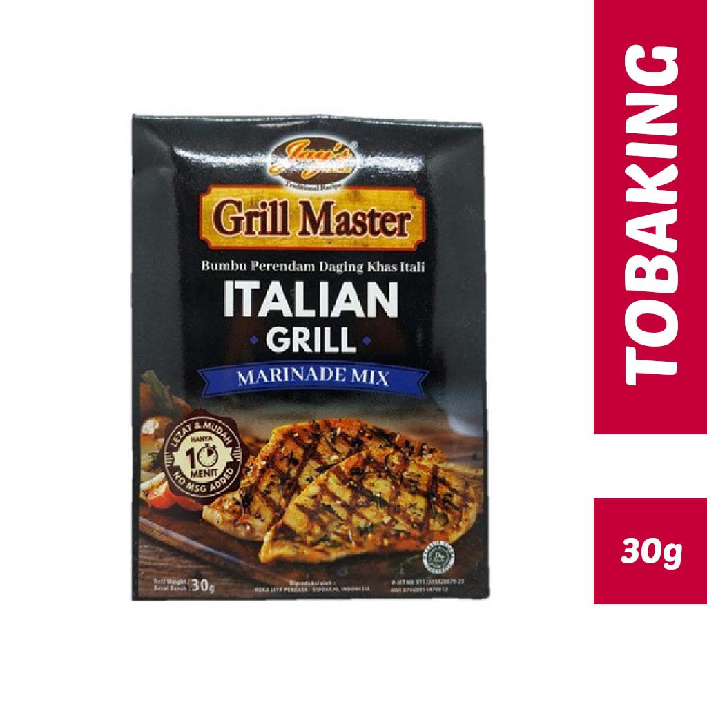 Jual jays grill master jay's italian grill marinade 30gr | Shopee Indonesia