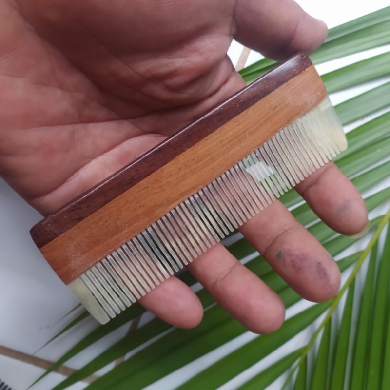 Jual sisir tanduk kombinasi kayu lurus | Shopee Indonesia