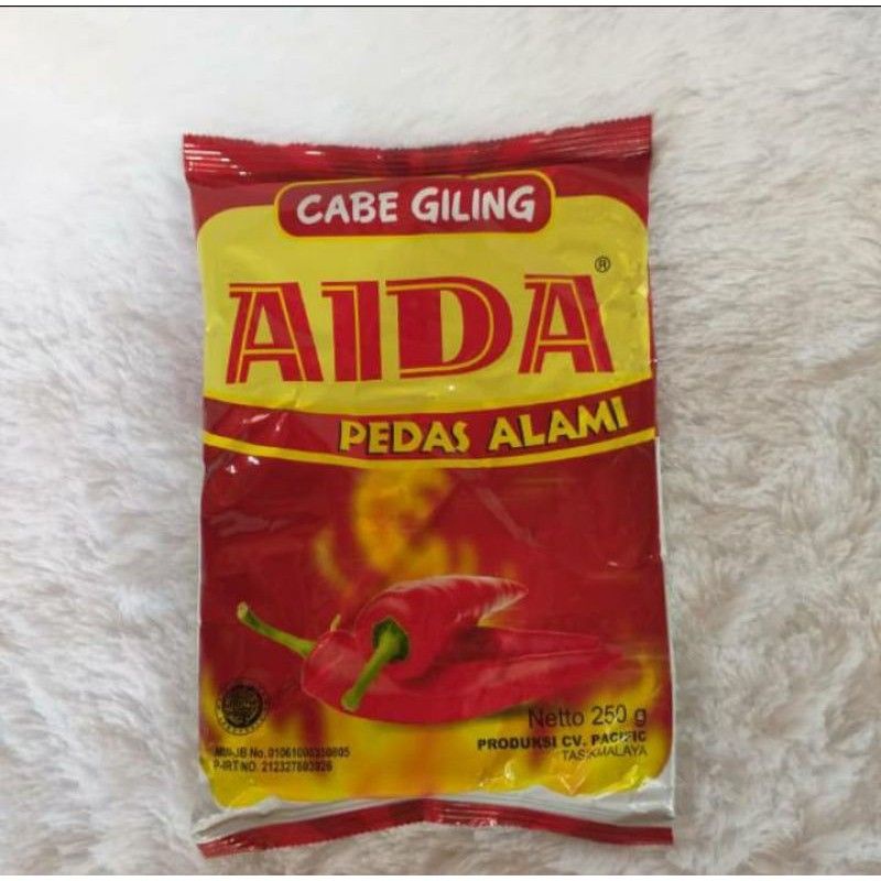 Jual Cabai Giling Asli Pedas Merk AIDA Kemasan 250 Gram | Shopee Indonesia