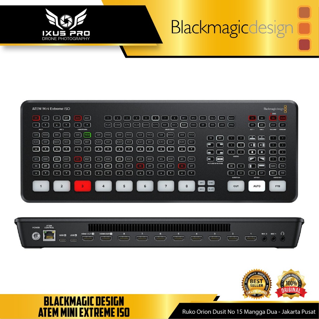 Jual Blackmagic Design ATEM Mini Extreme ISO - Mixer Live Streaming 8 ...
