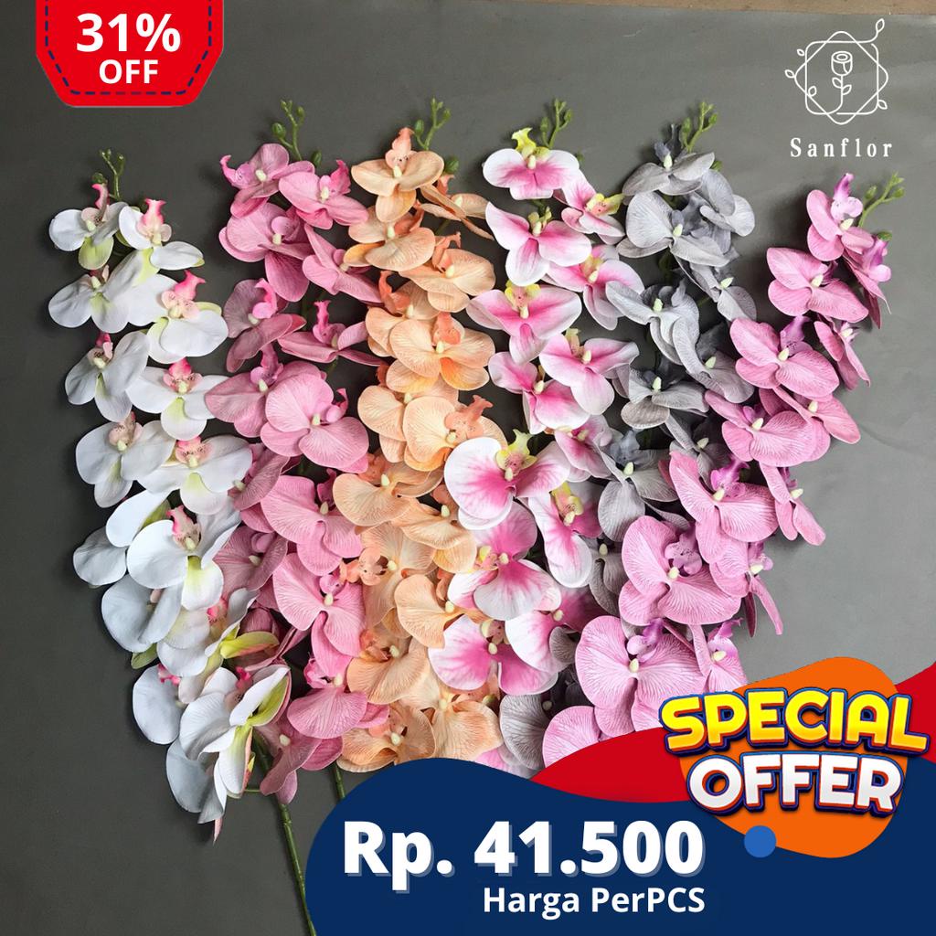 Jual BUNGA ANGGREK LATEX K15/ANGGREK PALSU ARTIFICIAL DEKORASI | Shopee ...