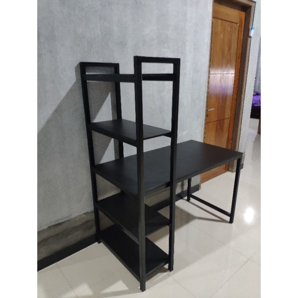 Jual MEJA BELAJAR, MEJA KANTOR, MEJA RAK RANGKA BESI | Shopee Indonesia
