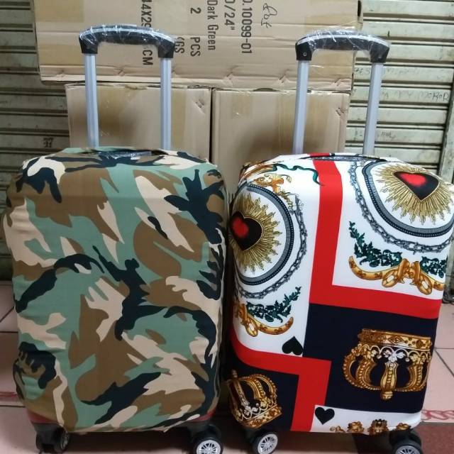 Jual Sarung koper elastis motif M (22"-24") | Shopee Indonesia