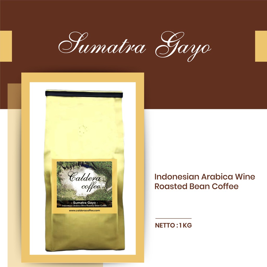 Jual Kopi Arabica Caldera Coffee - Sumatra Gayo Wine (1 kg) | Shopee ...