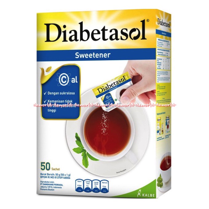 Jual Diabetasol Sweetener 50sachet Gula Pengganti Zero Calories Gula ...