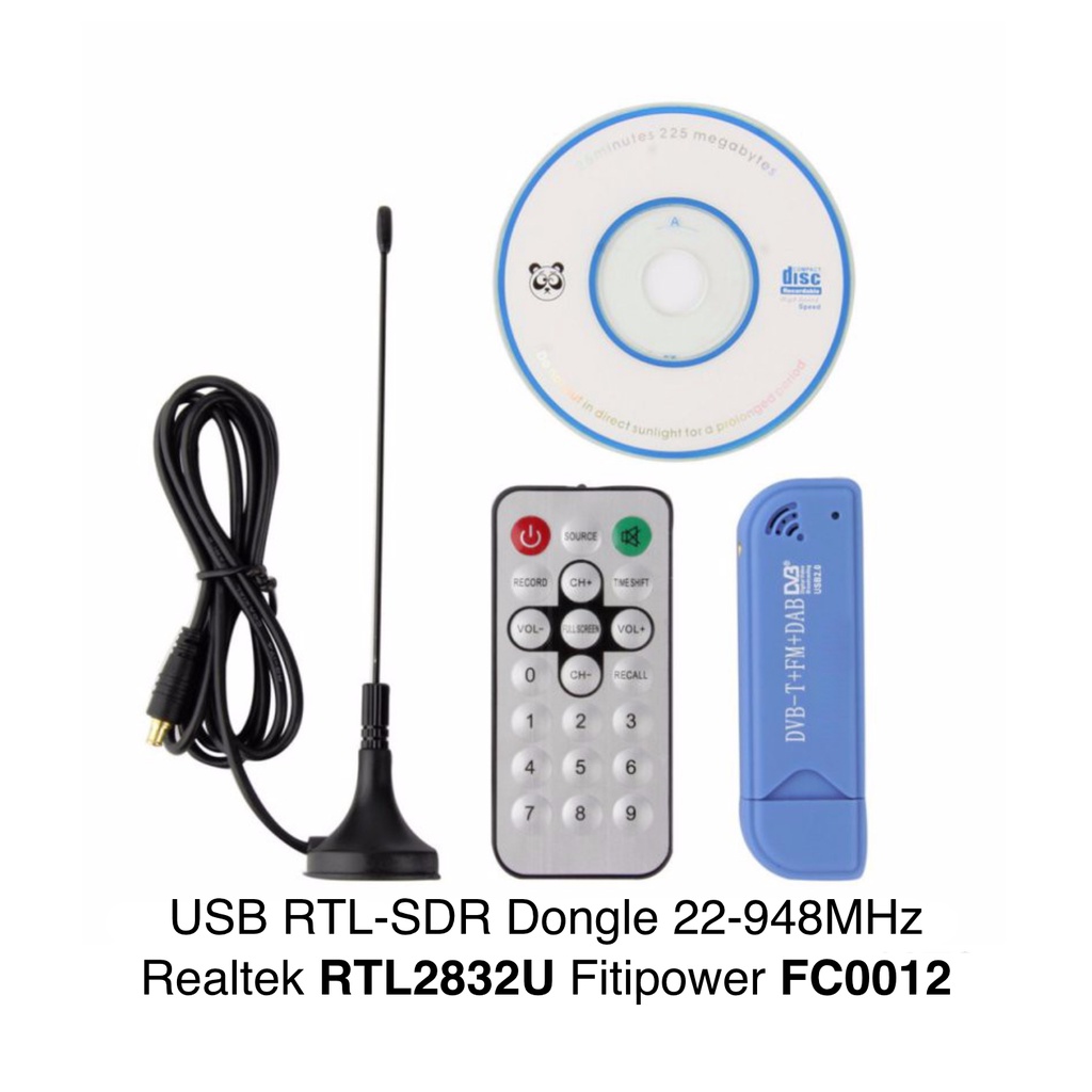 Jual USB RTL-SDR Dongle RTL2832U FC0012 Software Defined Radio Realtek ...