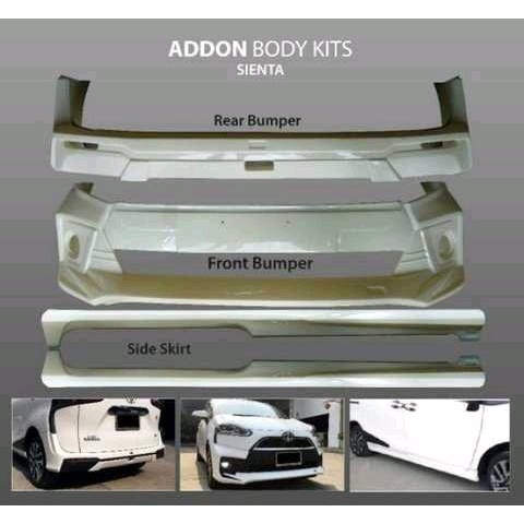 Jual BODYKIT TOYOTA SIENTA. . body kit bodikit KUAT-TEBAL-LENTUR ...
