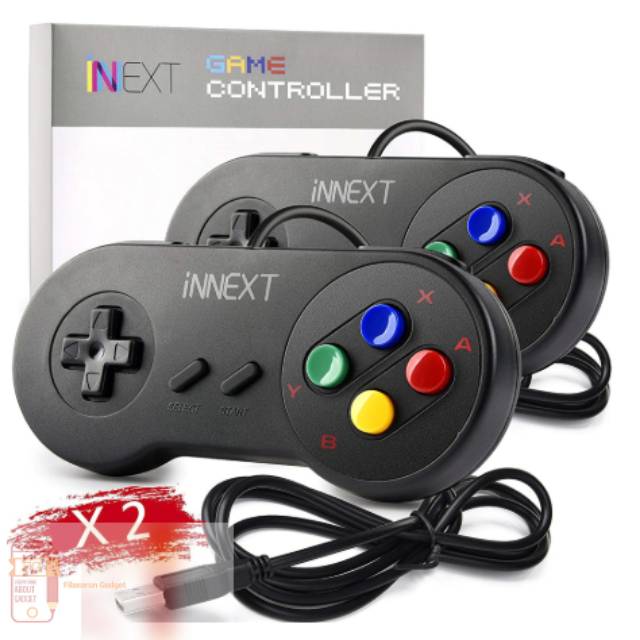 Jual USB Controller Gamepad 2pcs Super Game Controller SNES USB Classic ...