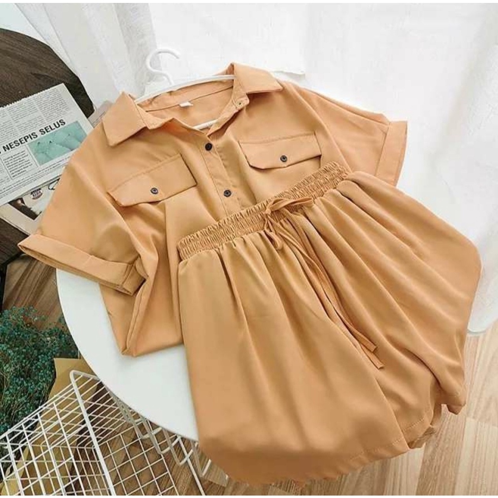 Jual FWG - STELAN 2IN1 OLIVIA / SETELAN KOREA / SETELAN / ONE SET WANITA / STELAN WANITA / BAJU ...