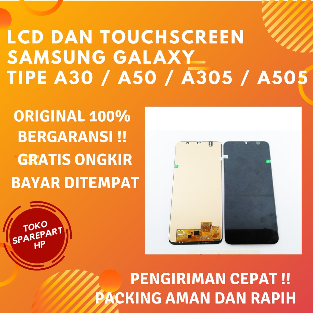 Jual Lcd Fullset Samsung A30 / A50 / A305 / A505 Ori Layar Lcd Dan Touchscreen Hp Samsung Galaxy ...