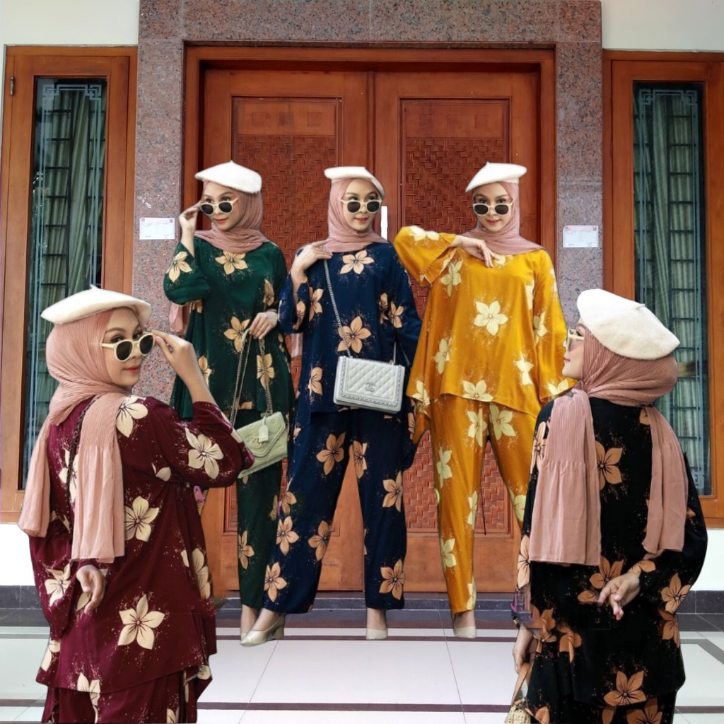 Jual Setelan Rose set Rayon Setcel Waka Waka Terbaru Kekinian Oneset Wanita Dewasa Baju Tidur ...
