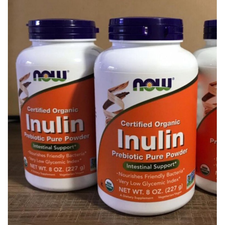 Jual Now Foods Certified Organic Inulin Prebiotic Pure Powder isi 227gr ...