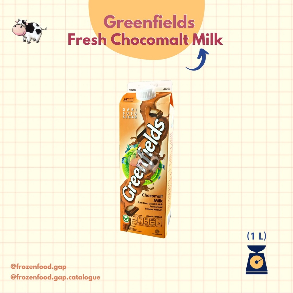 Jual Susu Greenfields Fresh Milk Pasteurisasi 1L/1000ml | Dairy Food ...