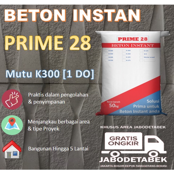 Jual Beton Instan PRIME 28 K300 [Minimal 1 DO / 150zak] | Shopee Indonesia