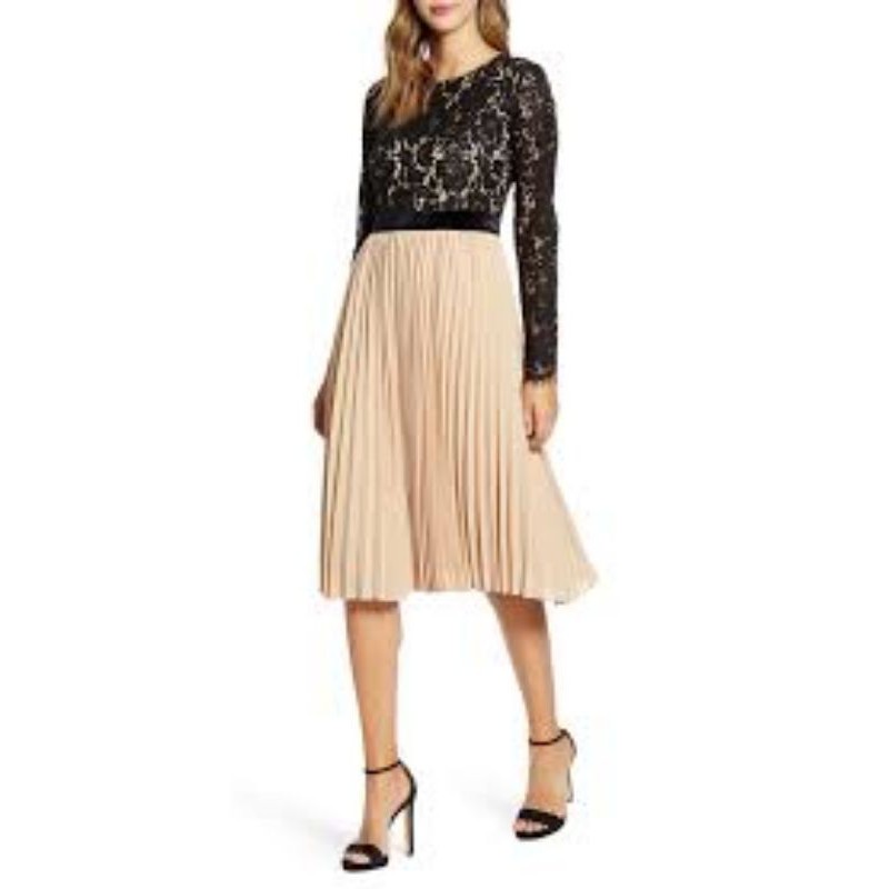 Jual A Line Dress Lace Rachel Parcell Black gaun branded wanita ...