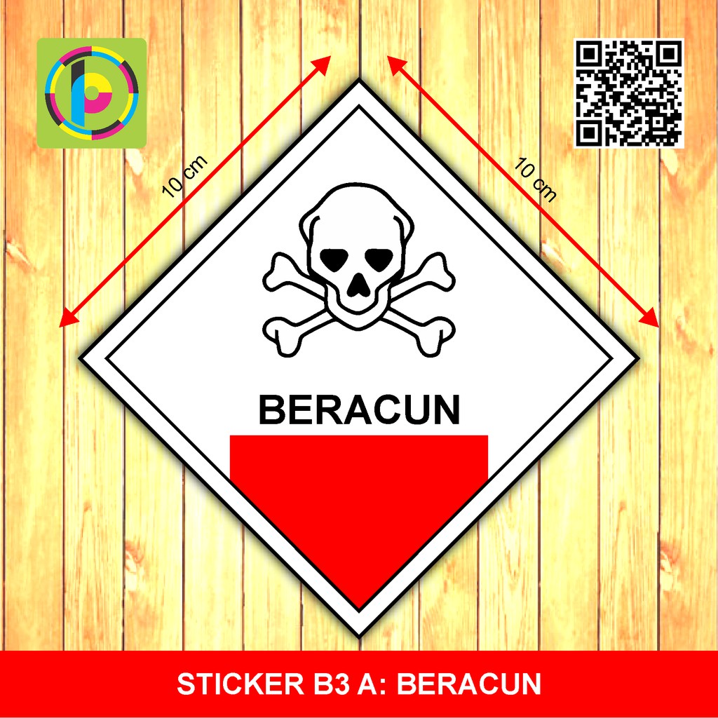 Jual Sticker Limbah B3 - Beracun [size 10 cm] | Shopee Indonesia
