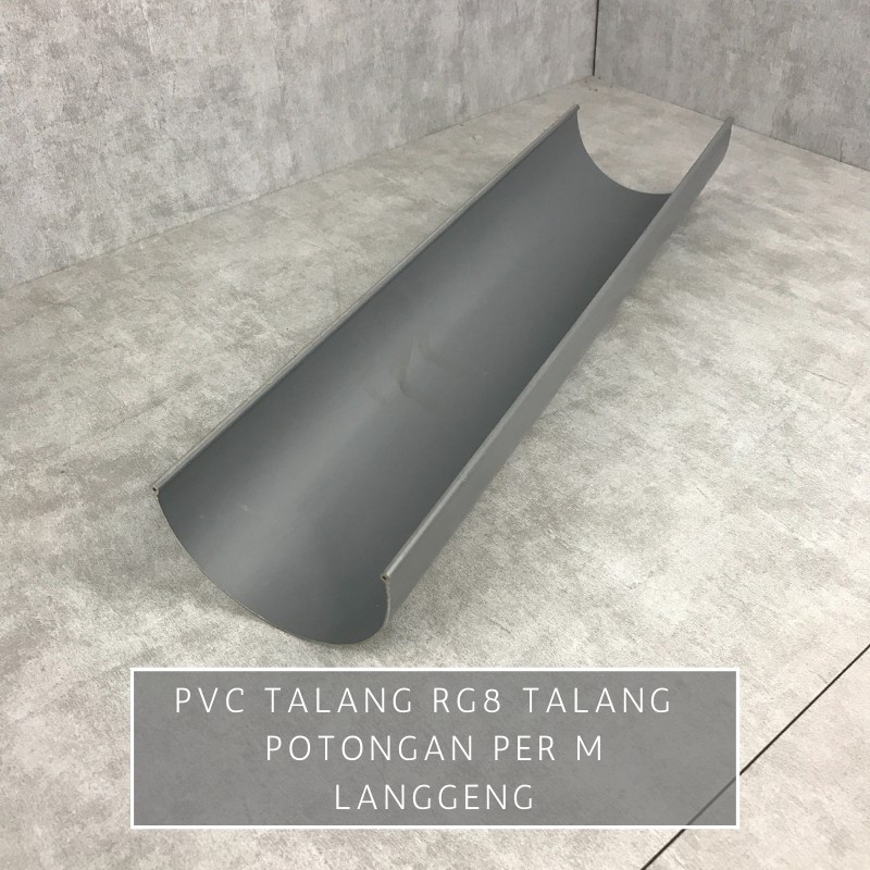 Jual PVC Talang RG8 talang potongan per meter Langgeng | Shopee Indonesia