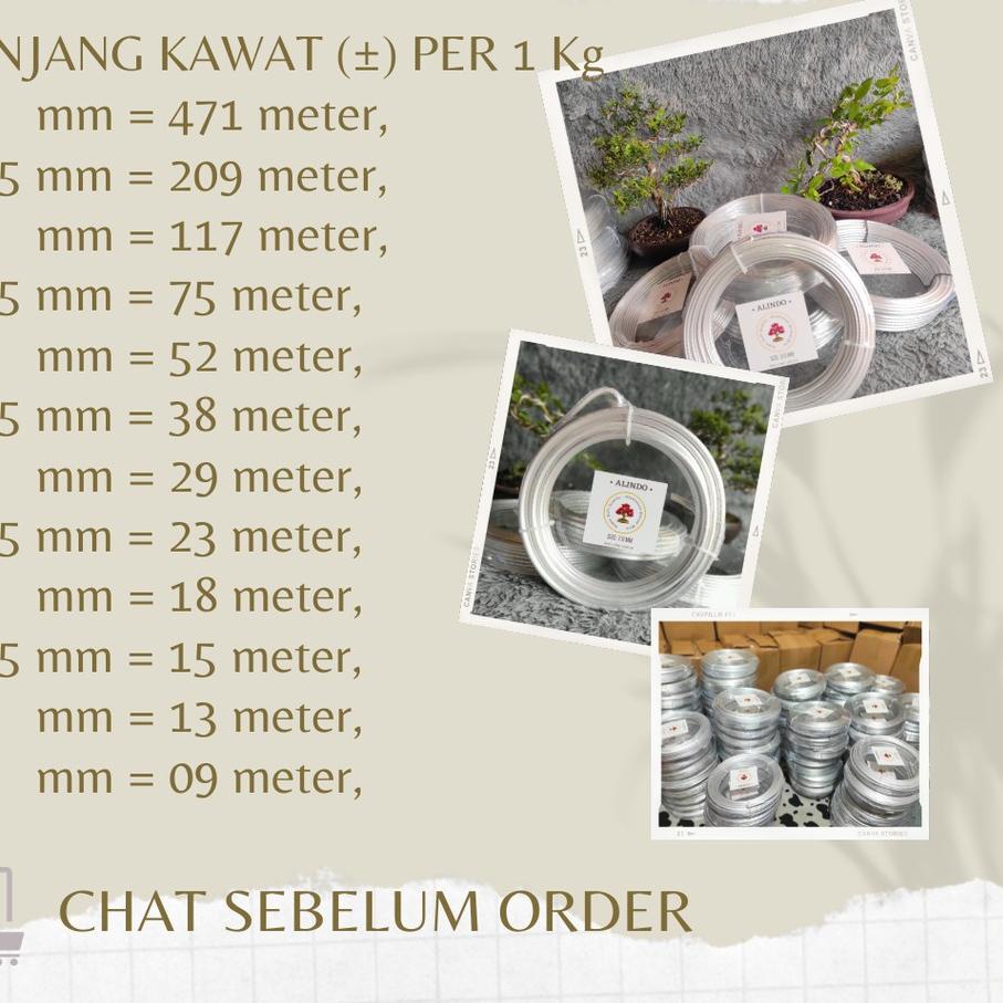 Jual KAWAT BONSAI, 1KG/ROLL, 1 MM SAMPAI 7 MM IMPOR JEPANG ALINDO ...