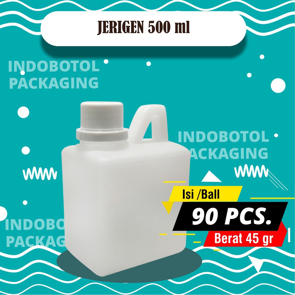 Jual jerigen 500 ml HDPE Segel - jerigen 500ml HDPE Segel | Shopee ...