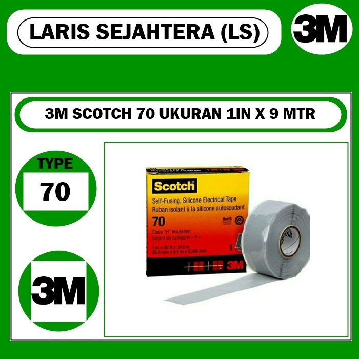 Jual ISOLASI 3M SCOTCH 70 UKURAN 1IN X 9 MTR Terlaris | Shopee Indonesia
