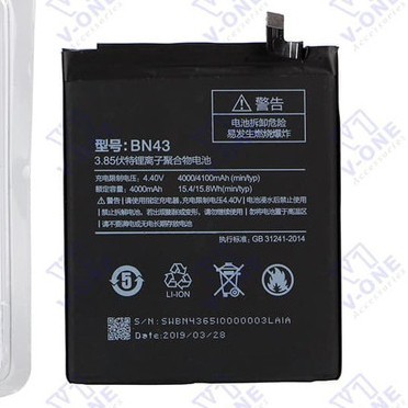 Jual PPL- BATERAI BATTERY ORIGINAL 100 XIAOMI BN43 XIAOMI REDMI NOTE 4X ...