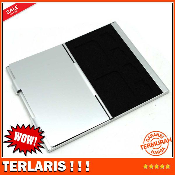 Jual Metal 12 In 1 Aluminium 8 Micro SD + 4 SD Card Storage Box - MCC01 ...
