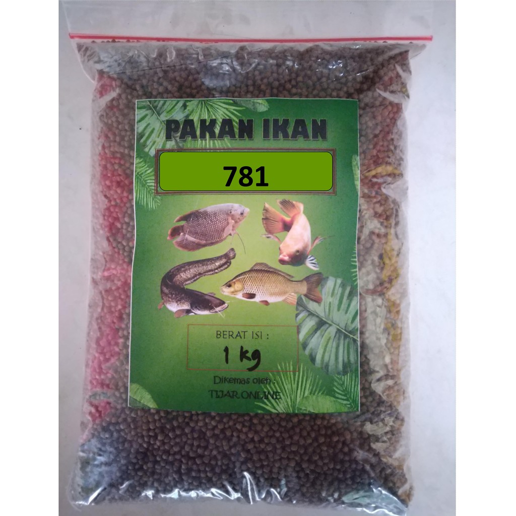Jual PAKAN IKAN PELET APUNG HI-PRO-VITE 781 (POLOS) REPACK ISI 1 kg ...