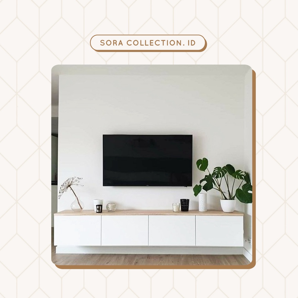 Jual Rak TV / Meja TV Minimalis Blockboard Finishing Duco + Meja Lapis ...