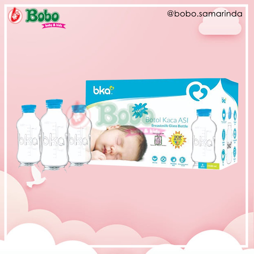 Jual BKA Botol Kaca ASI 100ml - Tempat Penyimpanan ASI Sertifikasi ...