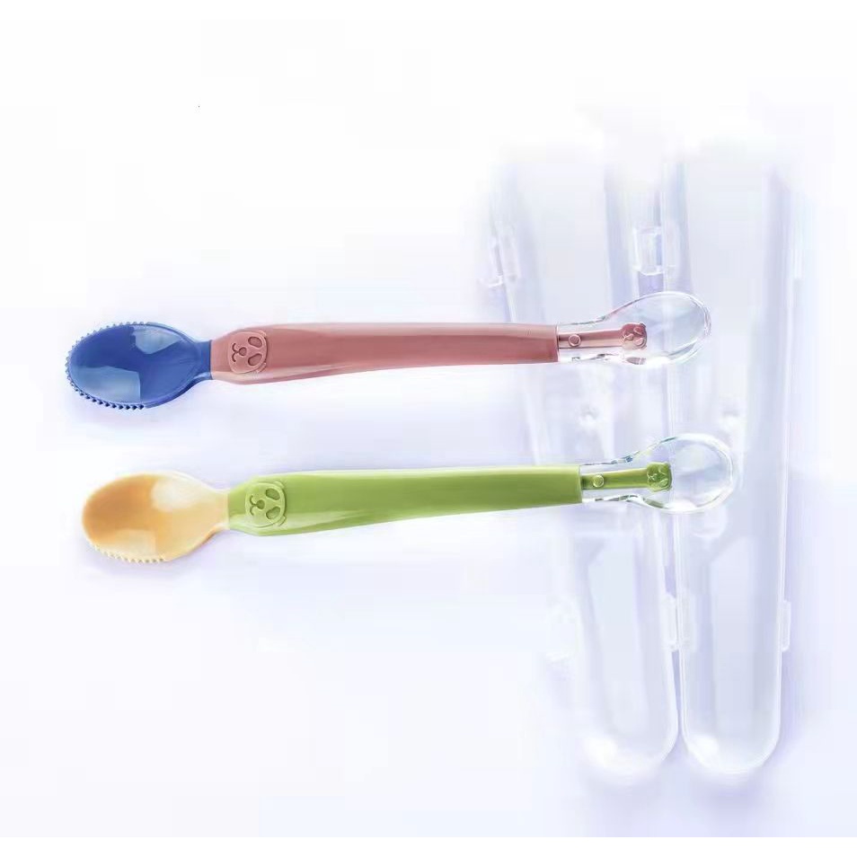 Jual Sugar Baby Healthy Silicone Spoon 2 Set SENDOK 2IN1 SENDOK 2 IN 1 ...