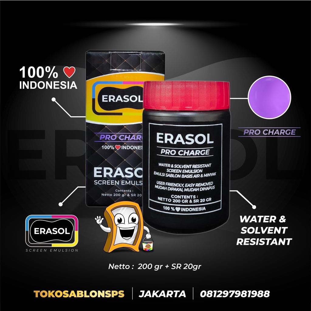 Jual Obat Afdruk Erasol Procharge (Ungu) @200gram | Shopee Indonesia